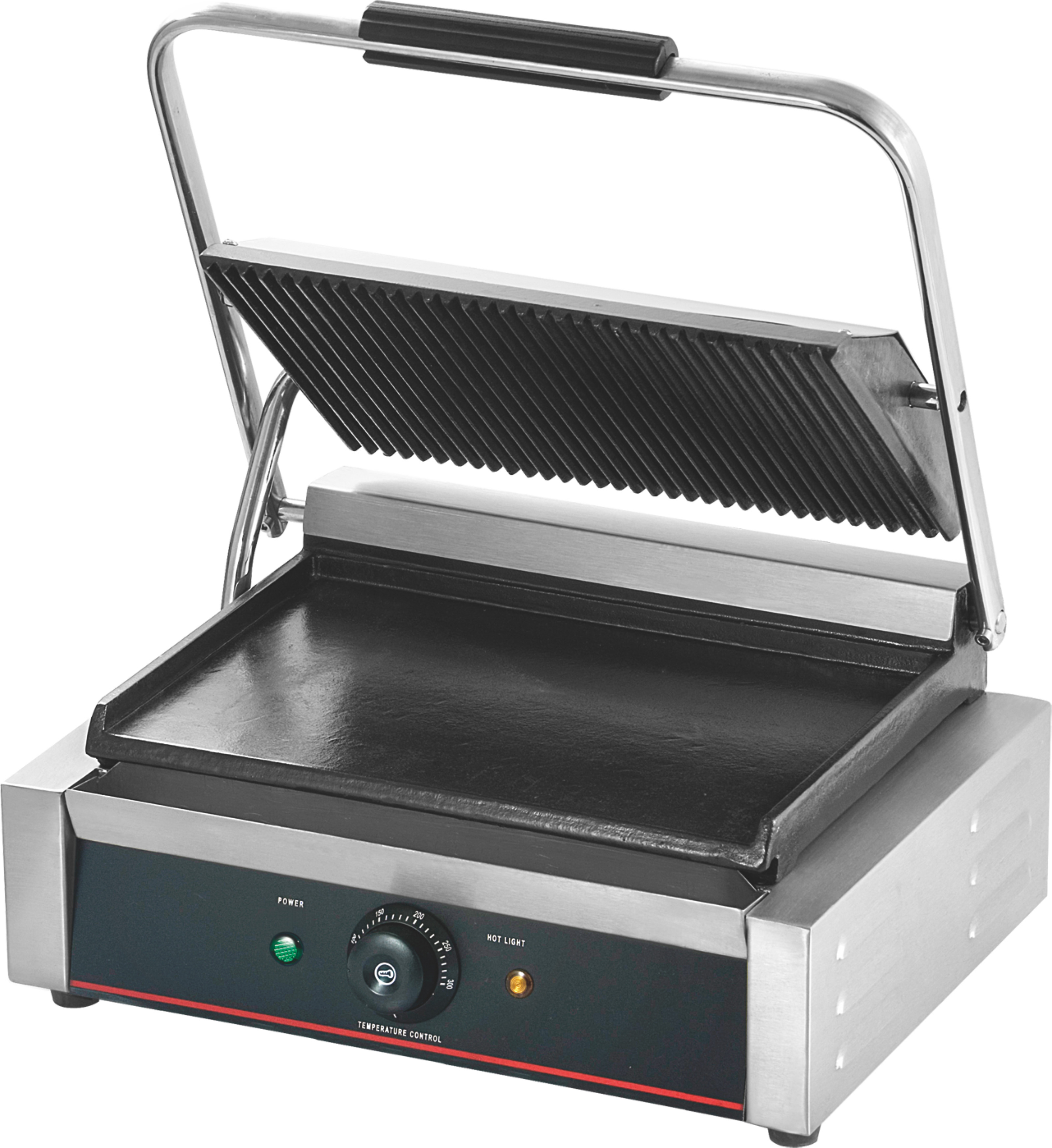 Stainless Steel Commercial Panini Grill 2.2kW Flat Panini Press Maker ...