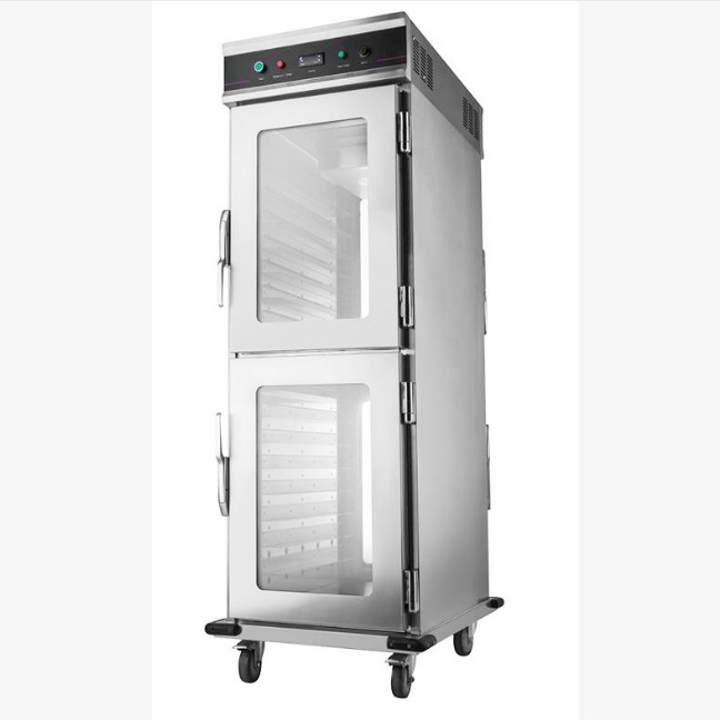 15-Layer Stainless Steel Food Warmer Cart with LCD Display