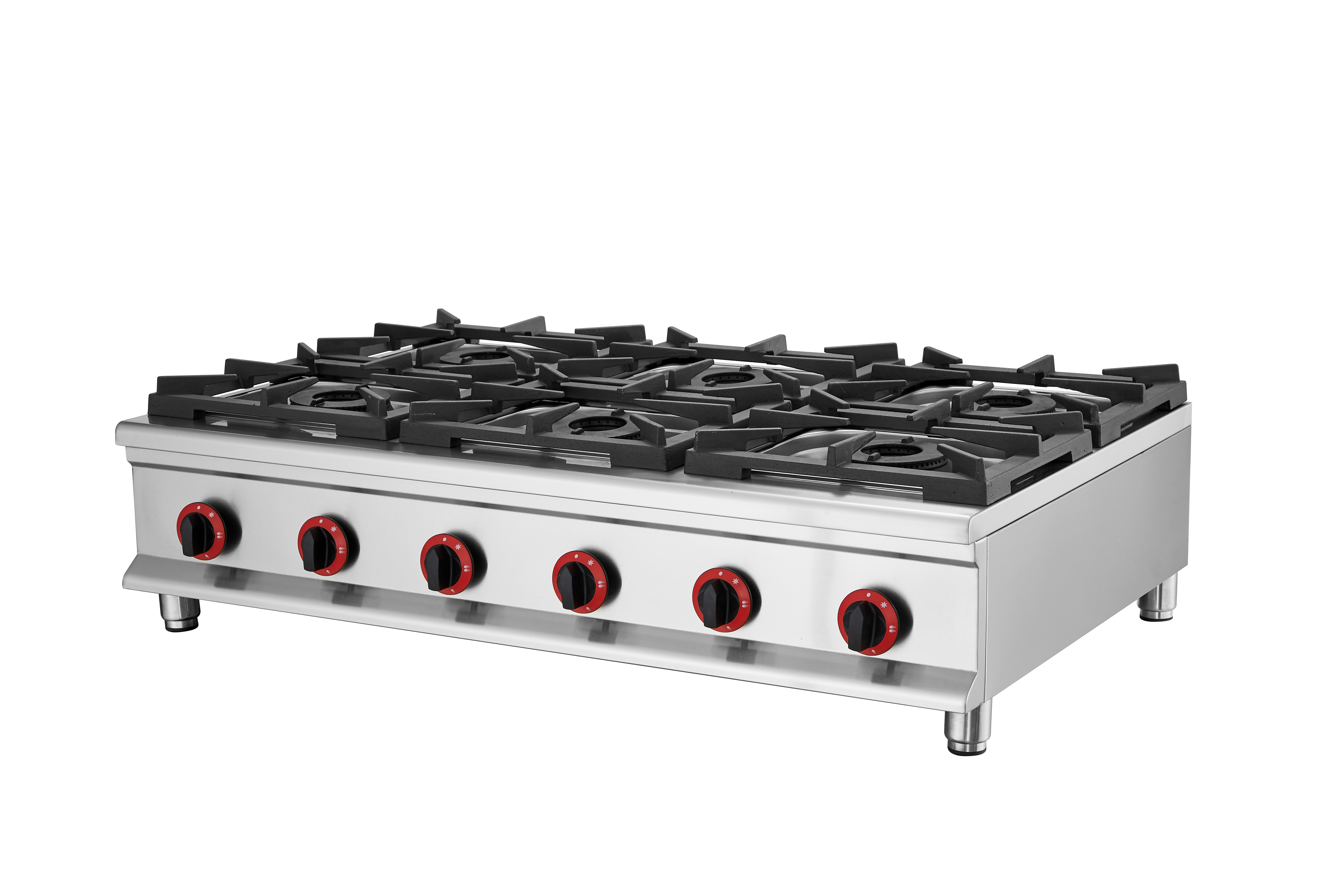 Stainless Steel Counter Top Commercial Cooking Gas Stove 22kw 4 Burner ...